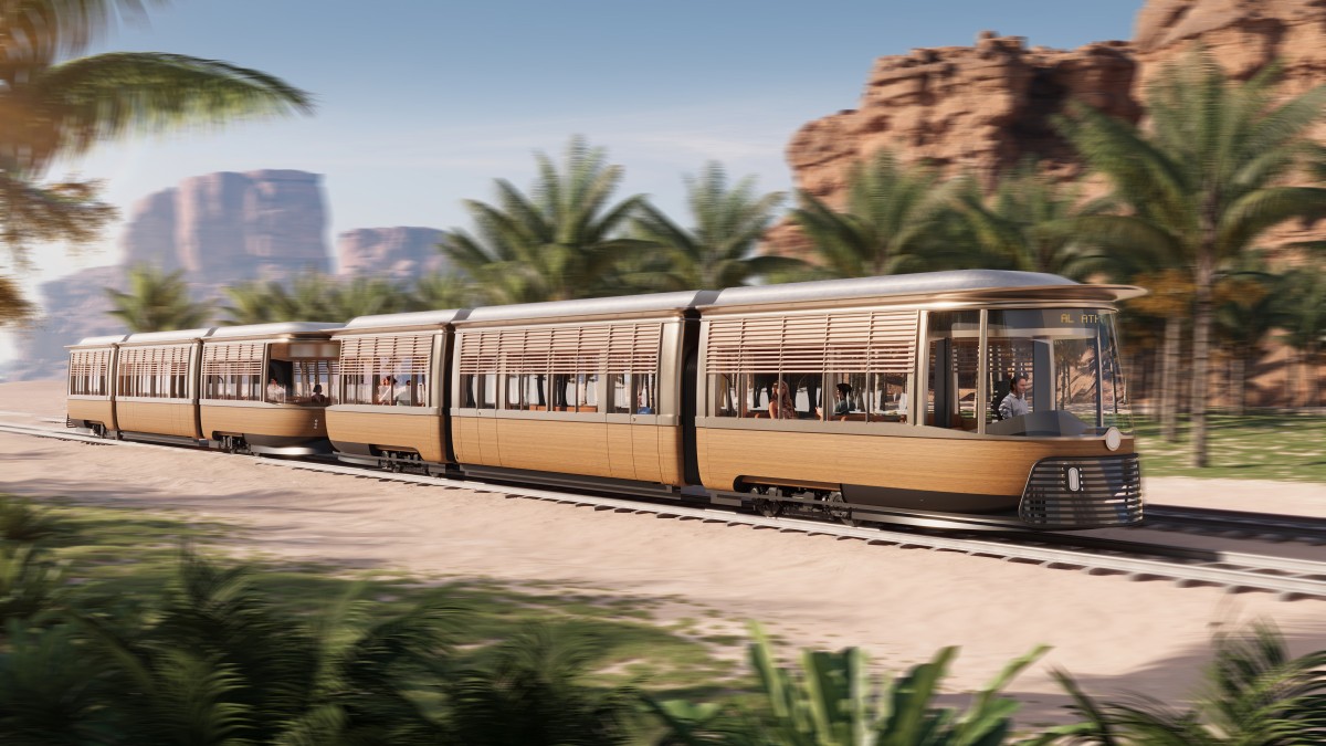 The AlUla tramway, Alstom for the royal commission for AlUla